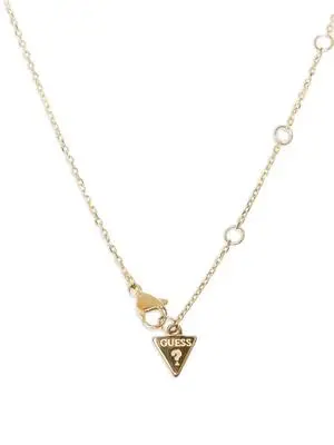 Guess Crystal-embellished Heart Necklace - Gold