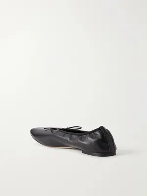 JAMIE HALLER High Vamp Leather Ballet Flats