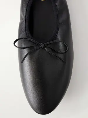 JAMIE HALLER High Vamp Leather Ballet Flats