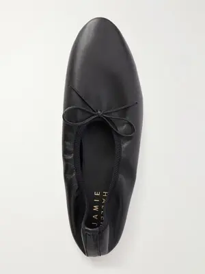 JAMIE HALLER High Vamp Leather Ballet Flats