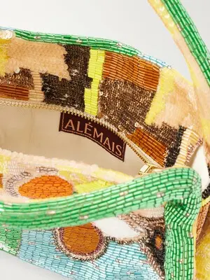 ALEMAIS Limelight Beaded Mini Shoulder Bag