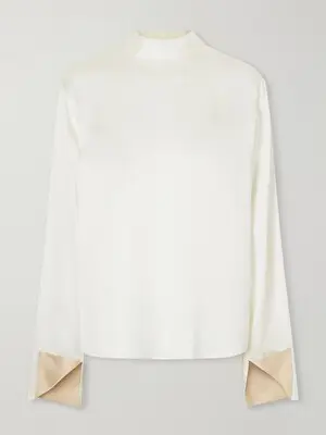 Stella McCartney Tie-detailed Satin Blouse