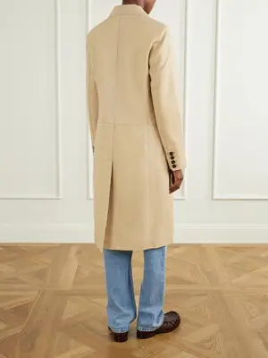 Staud Wyatt Leather Coat - Neutrals
