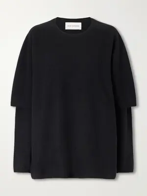 Nour Hammour Cobain Layered Cashmere Sweater