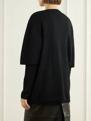 Nour Hammour Cobain Layered Cashmere Sweater