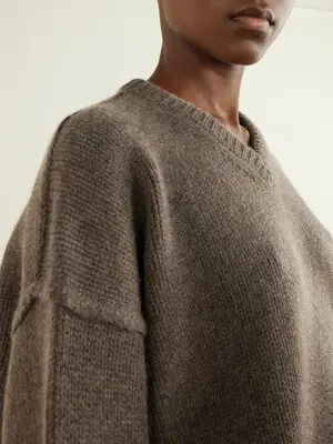 Nour Hammour Jude Oversized Cashmere And Wool-blend Sweater