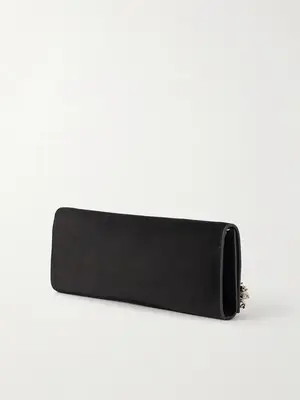 Simkhai River East West Bead-embellished Suede Clutch