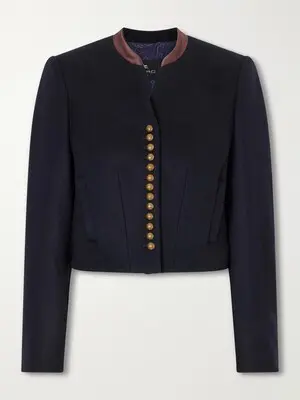 Etro Satin-trimmed Wool-blend Jacket