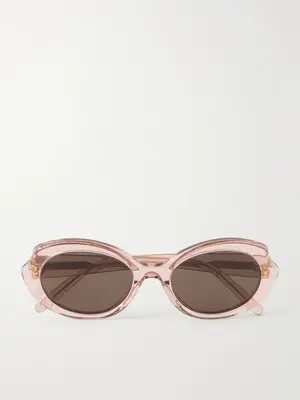 Loewe Oval Slim Oval-frame Acetate Sunglasses
