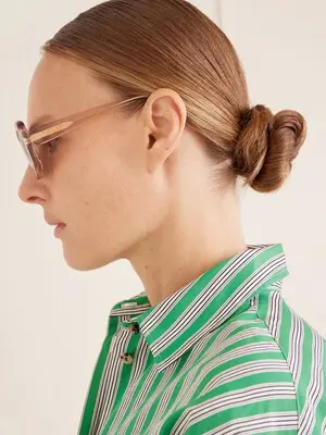 Loewe Oval Slim Oval-frame Acetate Sunglasses