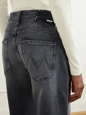 MOTHER The Dodger Flood Cropped Mid-rise Straight-leg Jeans