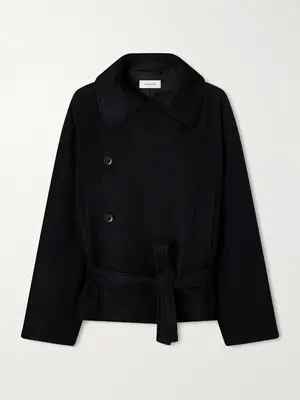 LEMAIRE Belted Wool And Alpaca-blend Coat