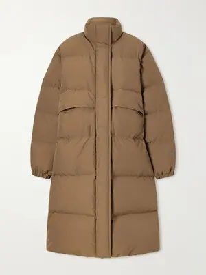 JIL SANDER Logo-appliquéd Quilted Shell Down Coat
