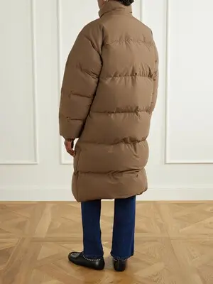 JIL SANDER Logo-appliquéd Quilted Shell Down Coat