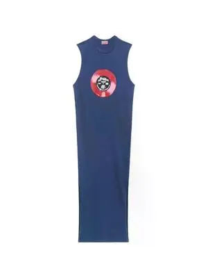 Kenzo Sounds Graphic-print Sleeveless Maxi Dress