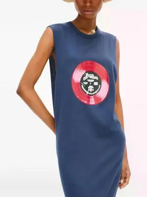 Kenzo Sounds Graphic-print Sleeveless Maxi Dress