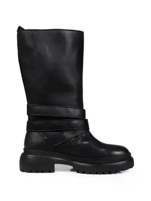 BOHEMSEO Buckle-detail Leather Boots