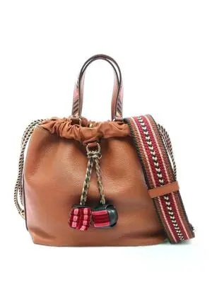 Etro 2010s Leather Tote Bag