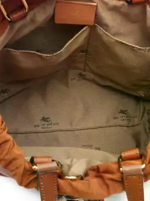 Etro 2010s Leather Tote Bag