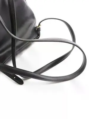 Fendi 2000-2010 Ff Leather Backpack - Black