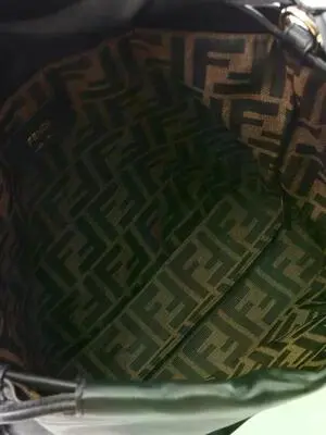 Fendi 2000-2010 Ff Leather Backpack