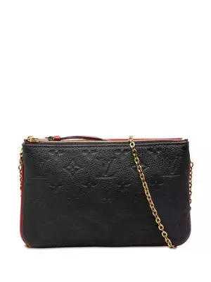 LOUIS VUITTON 2020 Monogram Empreinte Double Zip Pochette Crossbody Bag