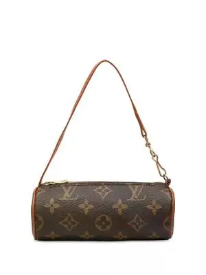 LOUIS VUITTON 1990-2010 Monogram Papillon Pochette Handbag - Brown