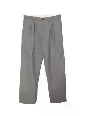 NINE:INTHE:MORNING Kai Wool Pleated Trousers - Grey