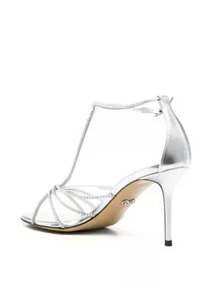 Mach & Mach Crystal-embellished T-bar Sandals
