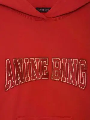 ANINE BING Harvey Logo-embroidered Hoodie