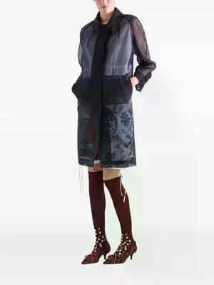 Prada Single-breasted Crinoline Coat