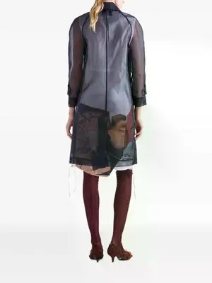 Prada Single-breasted Crinoline Coat