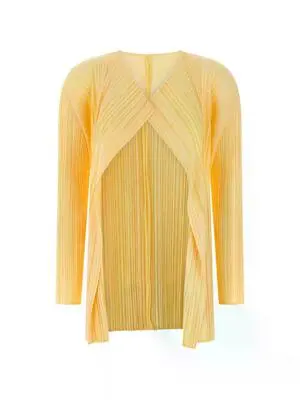 Issey Miyake Mellow Pleats Pleated Cardigan