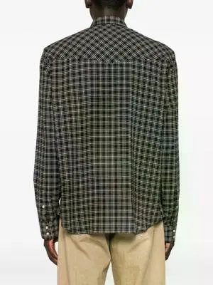 Emporio Armani Check-pattern Western-yoke Shirt