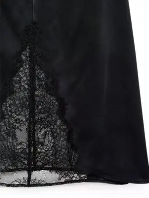 ANINE BING Malou Satin Midi Skirt