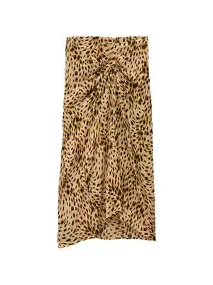Ba&sh Hoema Leopard-print Midi Skirt