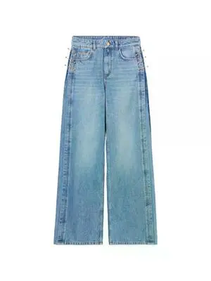 Claudie Pierlot Organic Cotton Denim Jeans With Gold Details