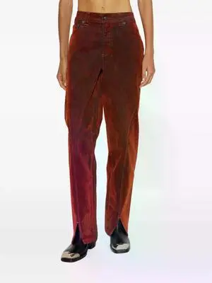 AVAVAV Slit-detail Straight-leg Jeans