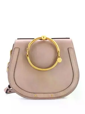 Chloé Nile Leather Medium Crossbody Bag - Neutrals