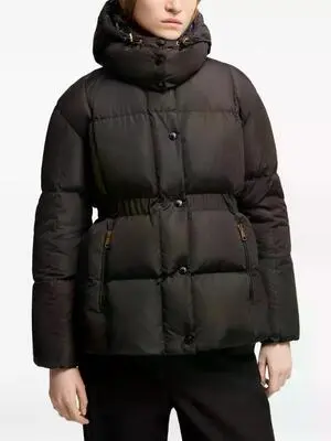 Moncler Agneux Hooded Short Down Jacket