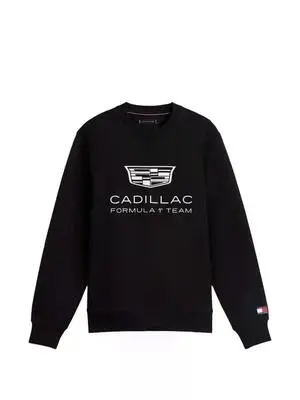 Tommy Hilfiger X Cadillac Formula 1 Team Logo-print Sweater - Black