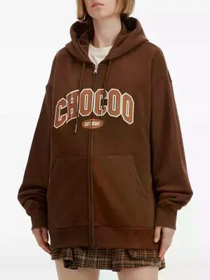 CHOCOOLATE Logo-detail Zip-up Sweatshirt