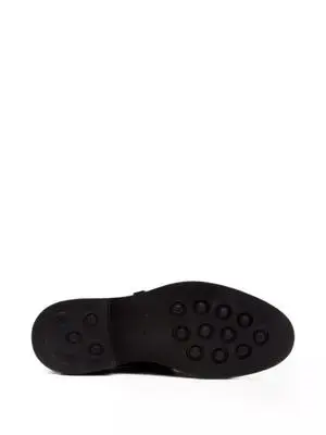 DOUCAL'S Buckle-fastening Leather Monk Shoes