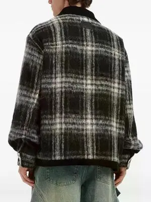 MUSIUM DIV. Check-pattern Corduroy-trim Jacket