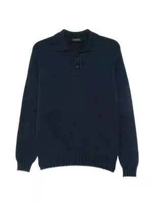 Tagliatore Voltaire Knit Raglan-sleeve Polo Shirt