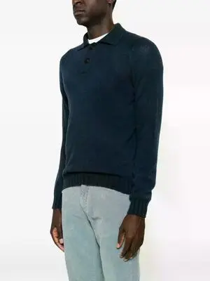 Tagliatore Voltaire Knit Raglan-sleeve Polo Shirt