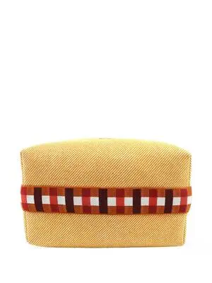Hermès Wool Bride A Brac Au Carre Case Vanity Bag - Orange