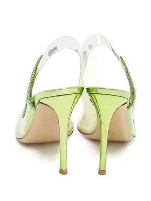GIANVITO ROSSI Hortensia Crystal Slingback Pumps