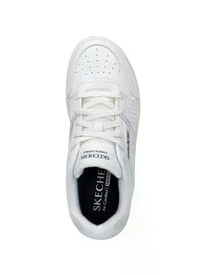 Sketchers Perforated Panelled Sneakers - White