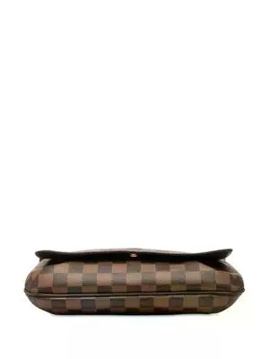 LOUIS VUITTON Damier Ebene Musette Tango Short Strap Shoulder Bag